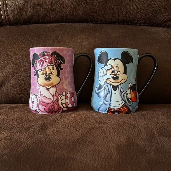 Disney | Dining | Disney Parks Mickey And Minnie Mouse Mug Set Mornings ...